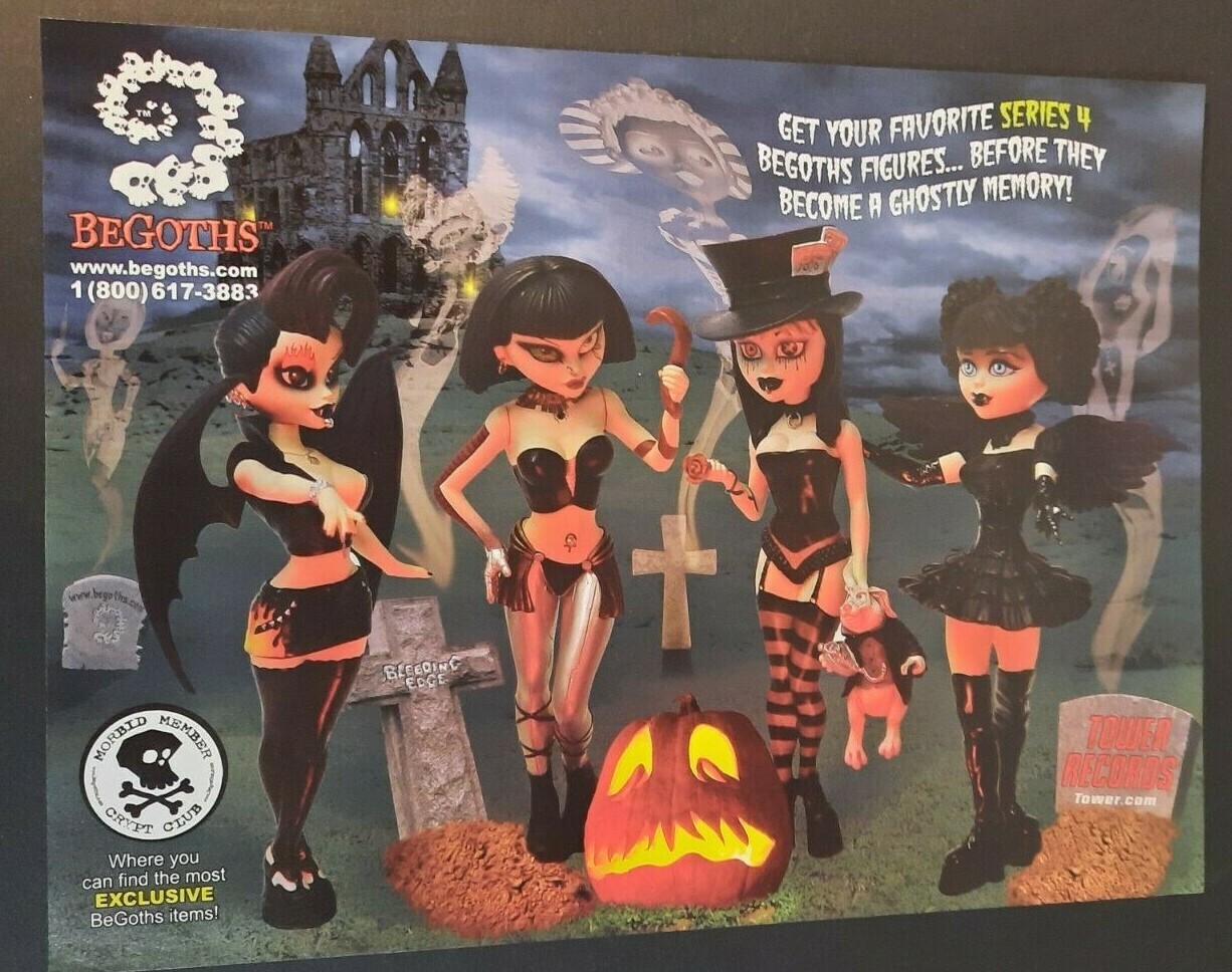 BEGOTHS Series 4 horror dolls ~ Vintage Magazine PRINT AD Bleeding Edge ...