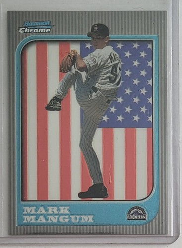 1997 Bowman Chrome International #295 Mark Mangum Colorado Rockies ...