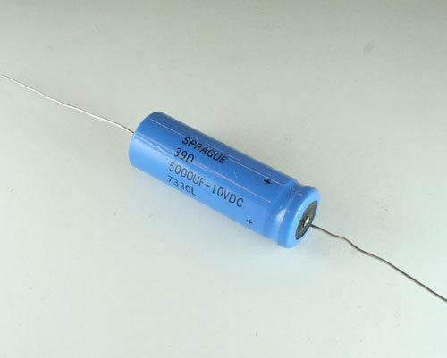 (2pcs) 5000uF 10V DC Axial Electrolytic Aluminum Capacitor 5000 uF ...