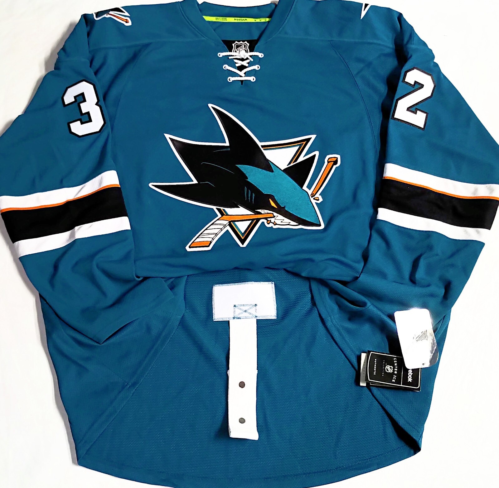 NWT-PRO-52 ARTURS IRBE SJ SHARKS AUTHENTIC NHL LICENSED CENTER ICE ...