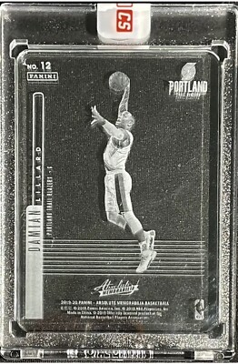 Damian Lillard 2019-20 Panini Absolute Glass Card Encased Blazers Case ...