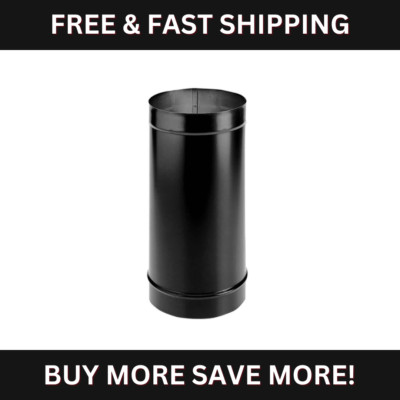 DuraBlack 6 In. X 24 In. Single-Wall Chimney Stove Pipe | eBay