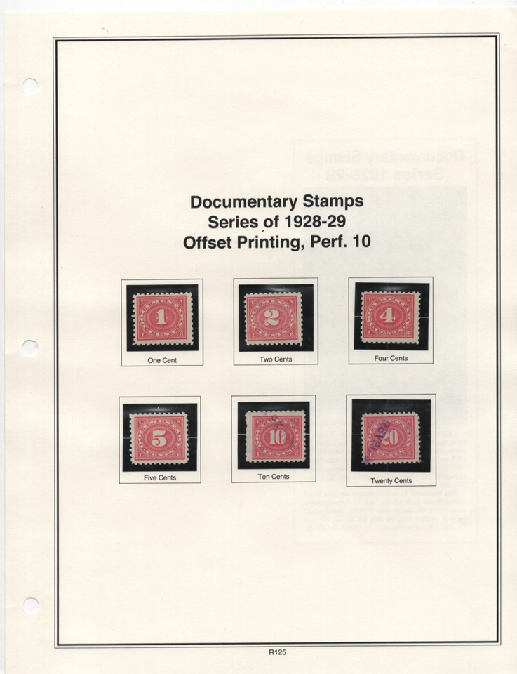US 1874–1929 INTERNAL REVENUE & DOCUMENTARY STAMPS COLLECTION OF 84 ON ...