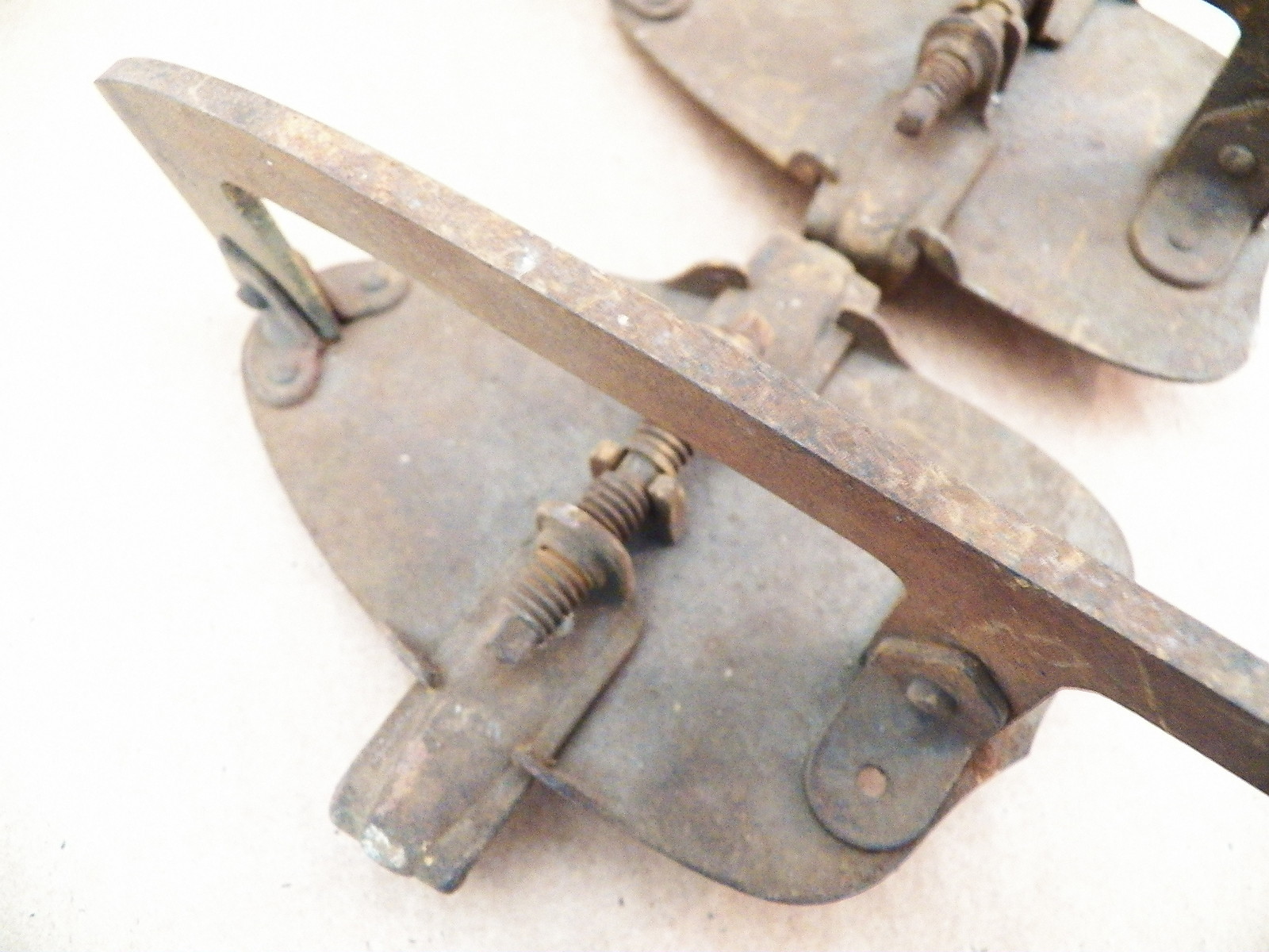 Vintage Antique Metal Ice Skates Primitive Rustic Old | eBay