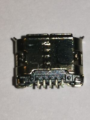 3pcs Micro USB Female Socket Connector Port,5-Pin DIP 180 Degree ...