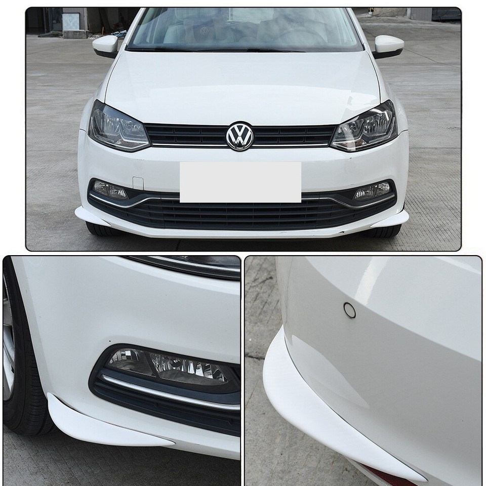 White Car Bumper Protector Rubber, Anti-Collision Car Front,Rear Corner ...