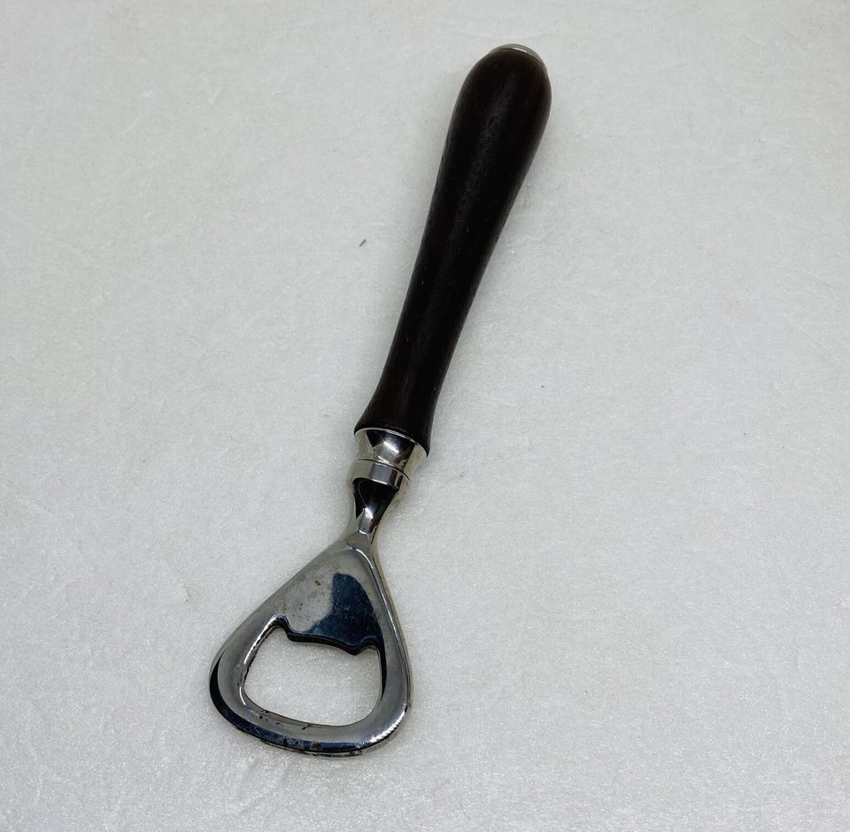 Vintage 1970s Bottle Opener Metal Solid Word Handle 6.25” Kitchen Art ...