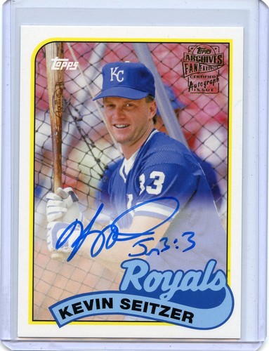 2017 Topps Archives - Fan Favorite Autographs 1989 Kevin Seitzer #FFA ...