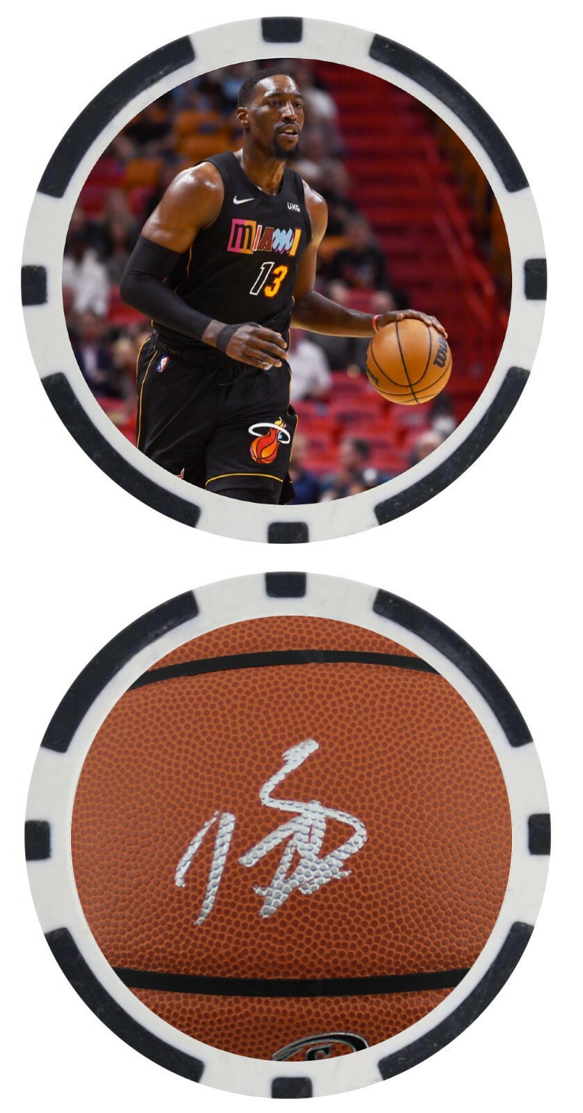 BAM ADEBAYO - MIAMI HEAT - POKER CHIP - **SIGNED/AUTO** | eBay