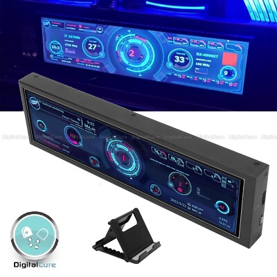 8.8" Portable LCD Side Monitor 480x1920 IPS - Windows PC AIDA64 ...