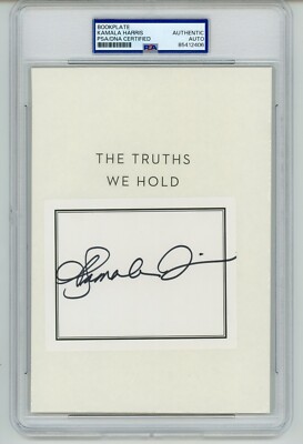 Kamala Harris ~ Signed Autographed "The Truths We Hold" Signature ~ PSA ...