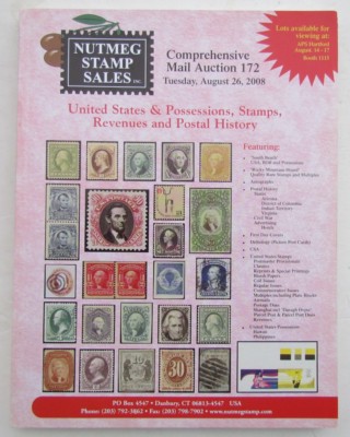 NUTMEG STAMP SALE US & POSSESSIONS REVENUES POSTAL HISTORY 2008 AUCTION ...