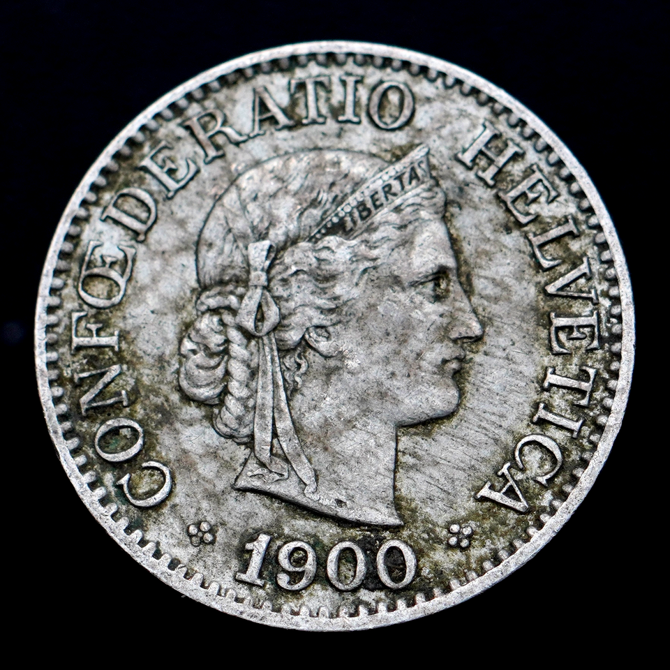 1900B Switzerland 10 Rappen Coin, km27, Mintage 1,500,000 - Rare Coin ...