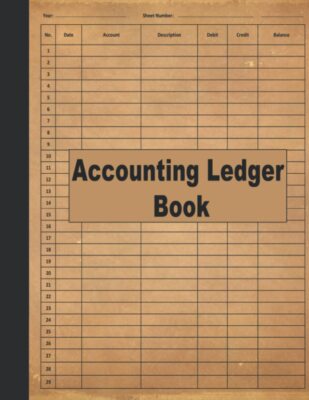 Accounting Ledger Book: Business Income Expense Accounting Journal ...