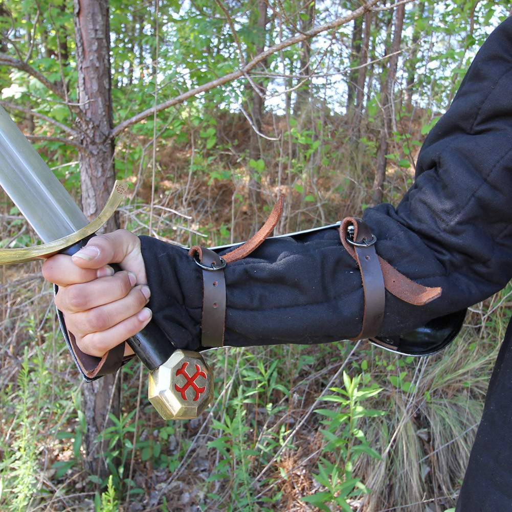 Medieval Knights Righteous Defender Plate 20g Arm Vambraces Armor Set ...