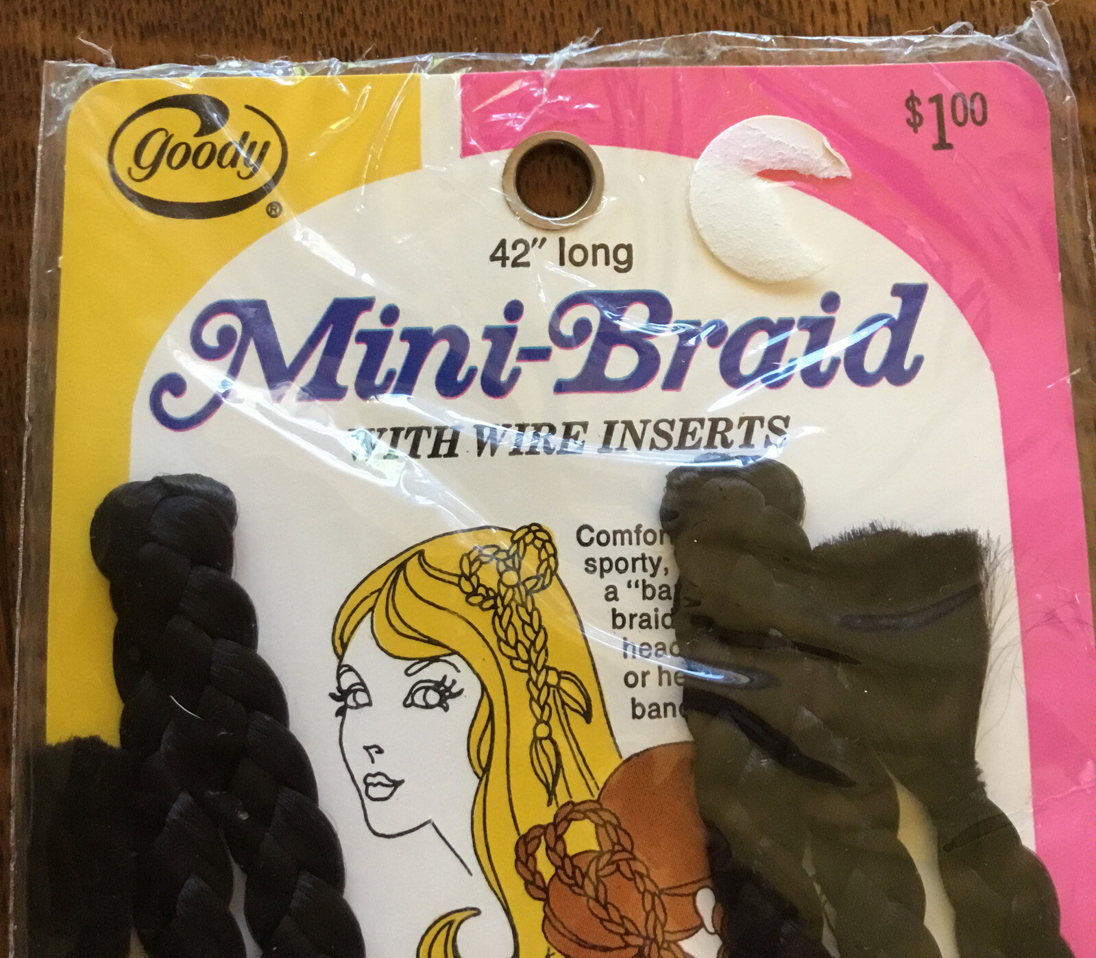 VINTAGE 1960s Goody -UNOPENED- 42” Mini Wired Braid B… - Gem