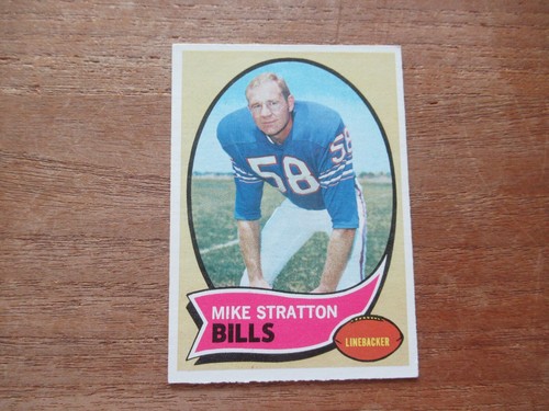 1970 TOPPS FOOTBALL MIKE STRATTON #252 BUFFALO BILLS HIGH GRADE UPGRADE ...