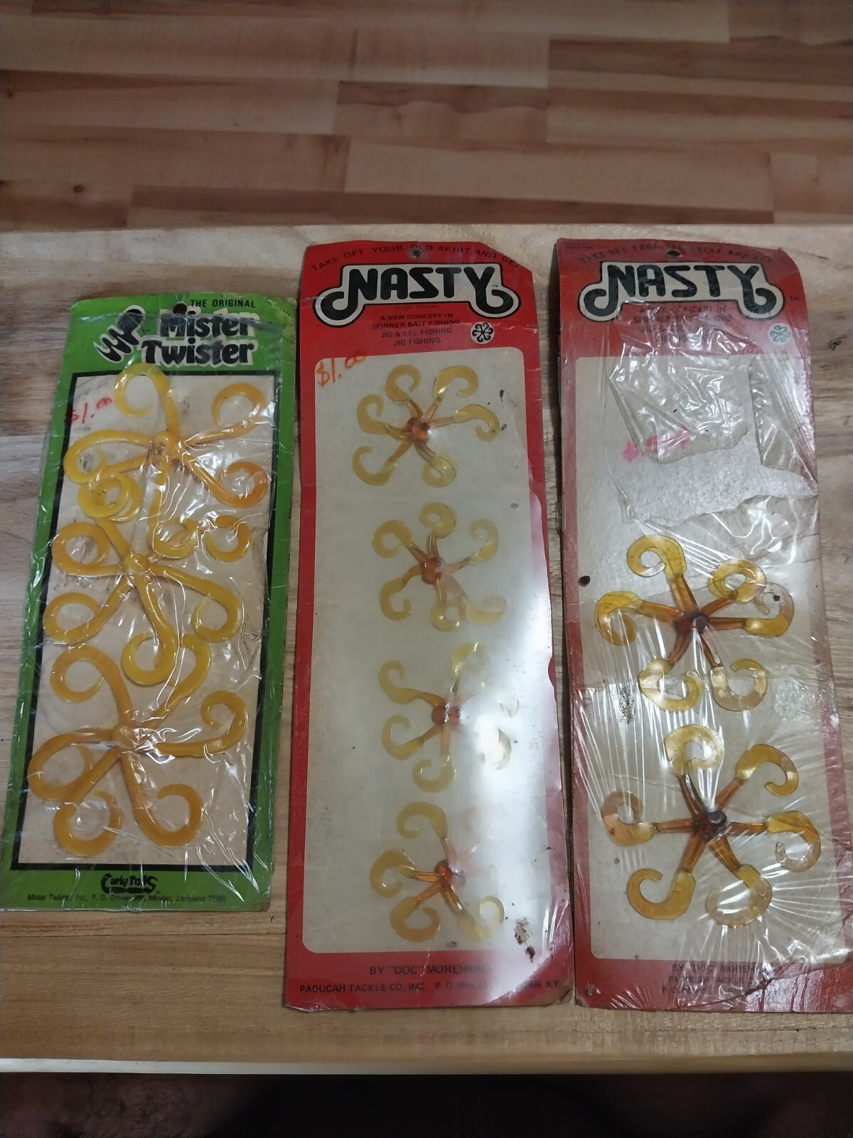 Vintage Mister Twister Curly Tails And Nasty Packs Ruff Rubbers Good | eBay