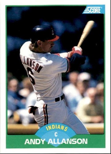1989 Score Baseball Card Andy Allanson Cleveland Indians #46 | eBay