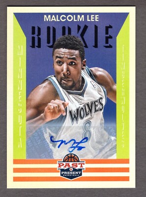 2012-13 PANINI PAST & PRESENT MALCOLM LEE AUTOGRAPHED ROOKIE CARD #248 ...