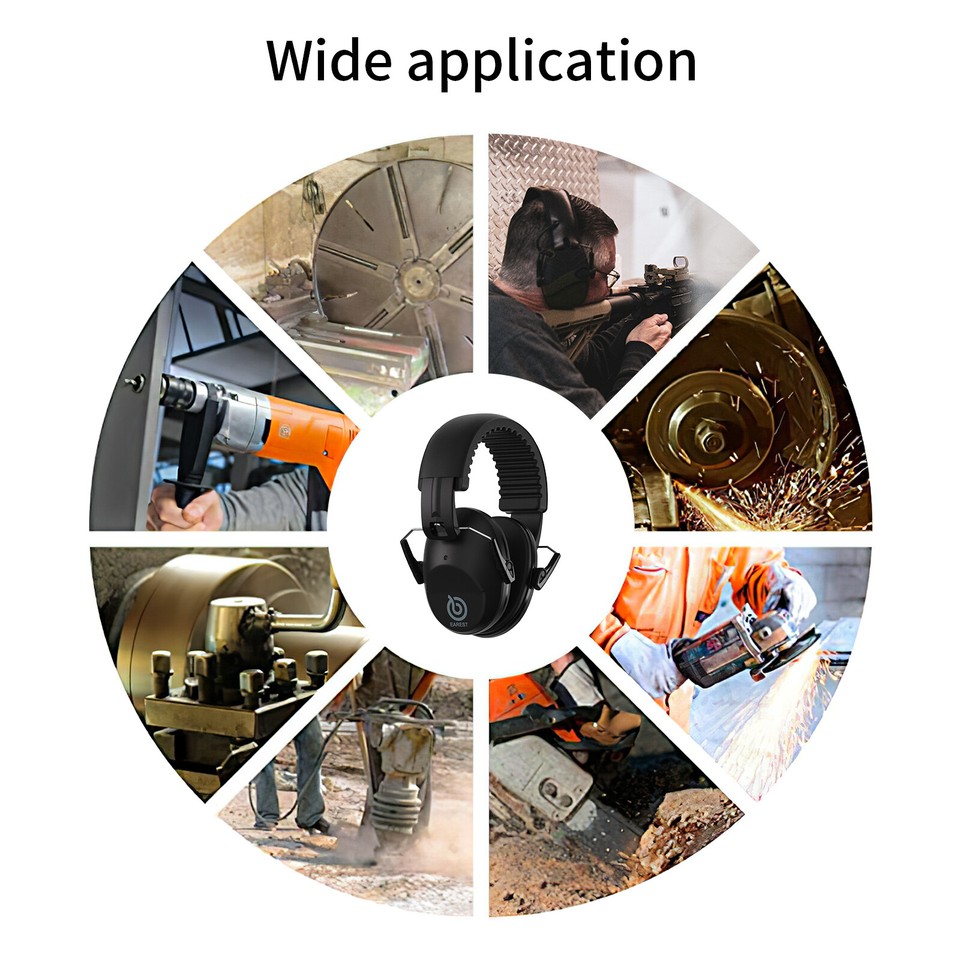 Earest Protection Ear Muffs Reduction Noise Hearing For Gun Shooting ...