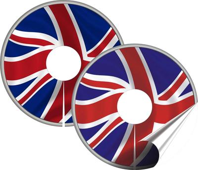 Wheelchair Spoke Guard Stickers, Wheel Cover protector, GB Flag Design ...