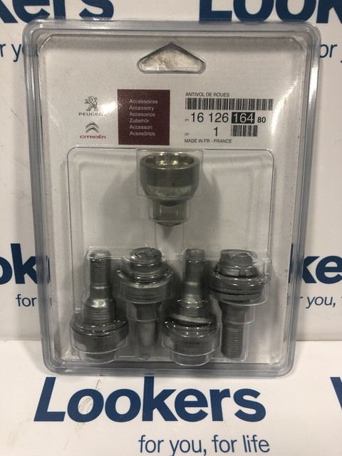Genuine Peugeot 208 Alloy Wheel Locking Nuts - 1612616480 for sale ...