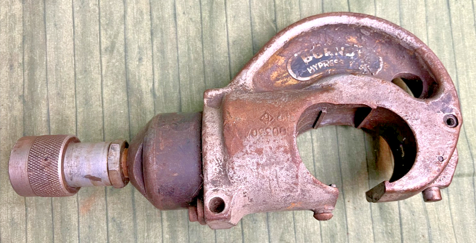 Burndy Hypress 12 Ton Manual Hydraulic Crimper HEAD Y35 With NO DIES ...