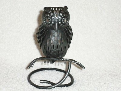 Partylite Silvery Night Owl Tealight Holder -- NIB | eBay