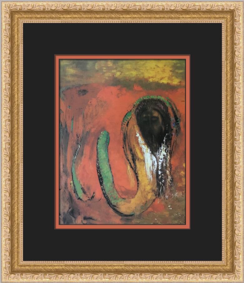 Odilon Redon Head Of Christ and Snake Custom Framed Print | eBay