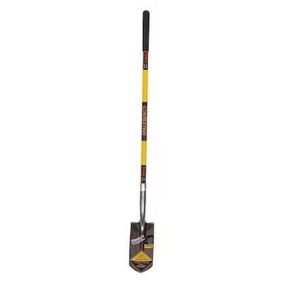 STRUCTRON 89185 Trenching Shovel, 14 ga Steel Blade, Forward Turn Step ...