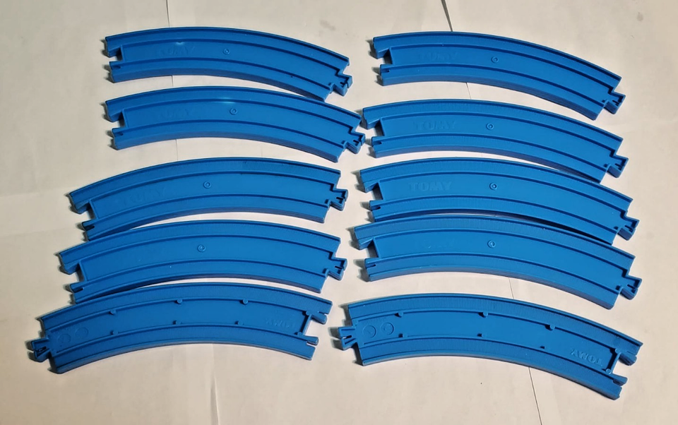 Trackmaster TOMY BLUE Curve TRACK 10 Pc Set Thomas & Friends USED | eBay