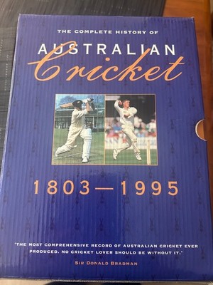 The Complete History of Australian Cricket 1803-1995 Books Boxed Set ...