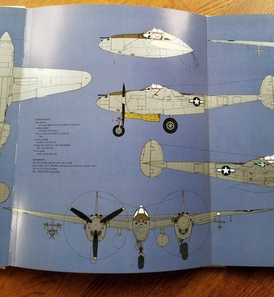P-38 Lightning, by Jeffrey Ethell/Illustrations by Rikyu Watanabe 1st ...