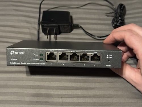 TP-LINK TL-R605 SafeStream Gigabit Multi-WAN VPN Router | eBay