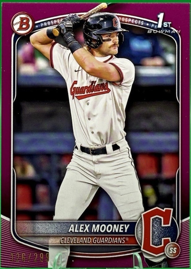 2025 Bowman - Prospects Alex Mooney #BP-149 Fuchsia /299 (RC) for sale ...