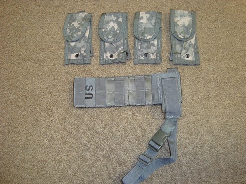 ACU MOLLE HOLSTER LEG EXTENDER AND MAG POUCHES NEW | eBay