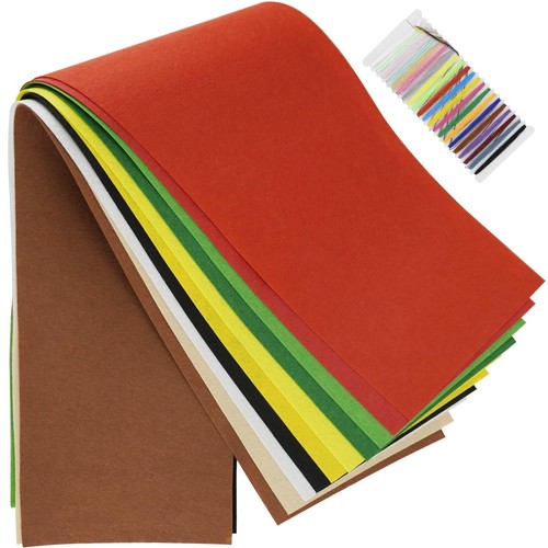 10 Pcs 36 x 8 Inches Craft Felt Fabric Sheets Assorted Colors Non Woven ...