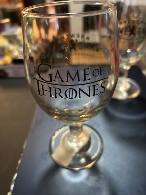 2 NEW Game Of Thrones 16oz Glass Goblet Omme Gang Brewery | eBay