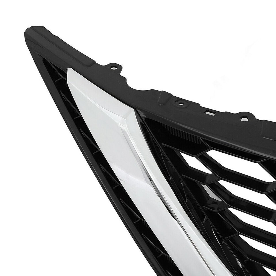 Front Bumper Upper Grill For Nissan Sentra 2016 17 18 Grille Chrome ...