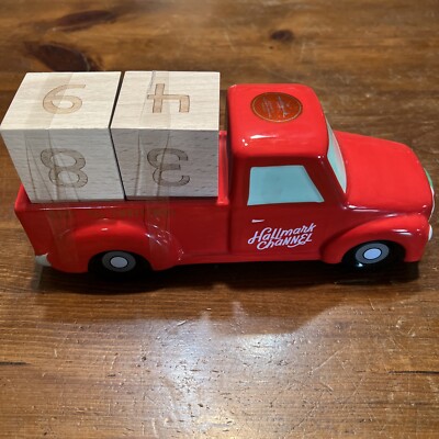 Hallmark Channel 2022 Red Ceramic Truck Countdown To Christmas Calendar ...