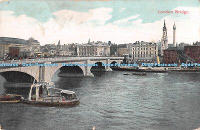 R511657 London Bridge Postcard 1908 | eBay