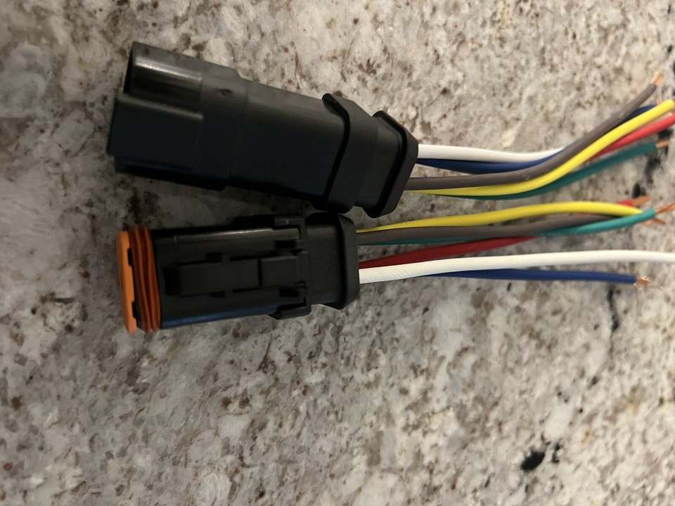 E008 Waterproof 14 AWG Assembled Deutsch 6 Pin Harness connector 6 ...