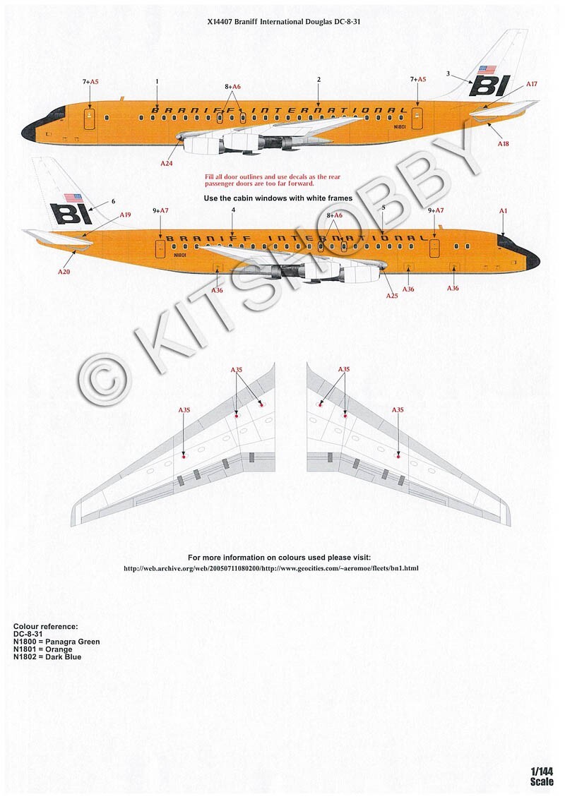 KITSHOBBY 1/144 Douglas DC-8 Model Kit Set | eBay