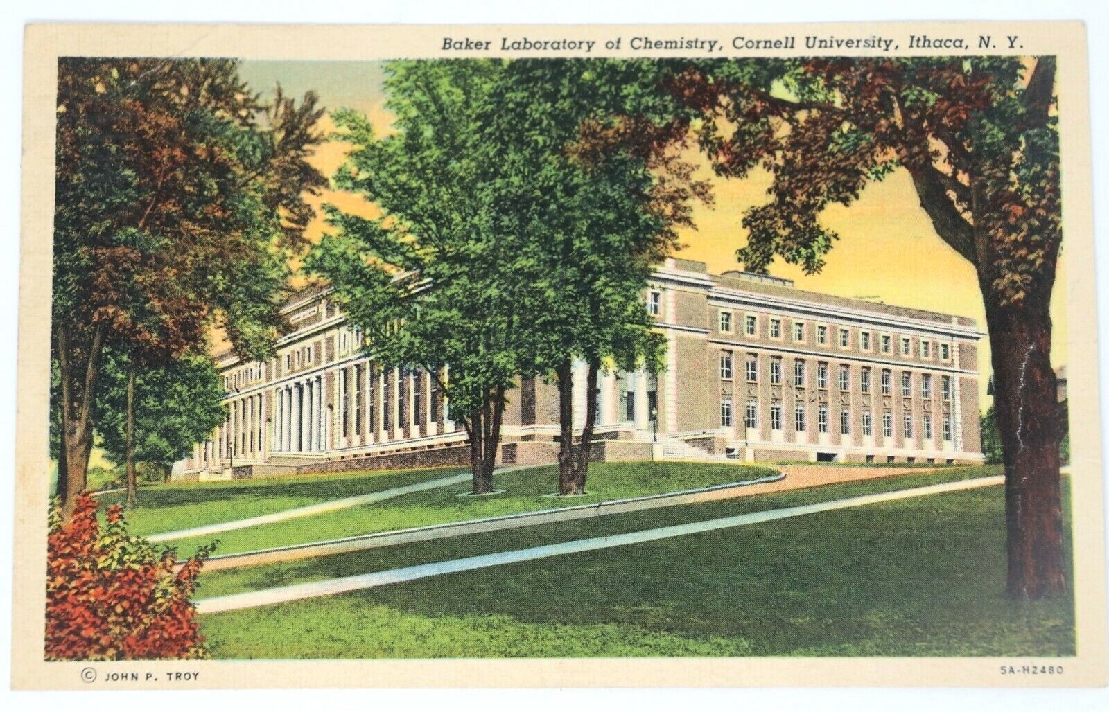 Vtg Postcard Baker Laboratory Of Chemistry Cornell University Ithaca ...