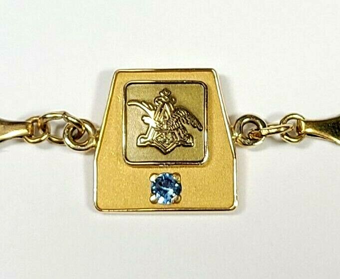 Anheuser-Busch Budweiser 10k Yellow Gold Charm on Gol… - Gem