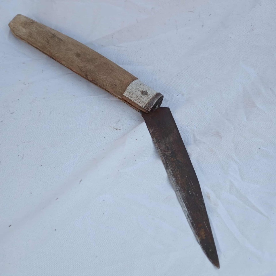 Antique Vintage Folding Knife Farm Knife Wooden NICE 18TH CENTURY | eBay