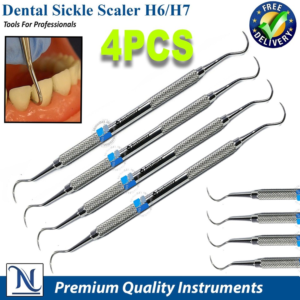 Sickle Scaler Anterior Posterior Hygiene Sickle Scalers Dental Steel ...