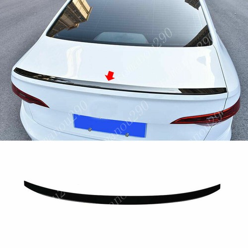1X For VW Jetta 2019-2020 ABS Bright Black Rear Door Tail Trunk Spoiler ...
