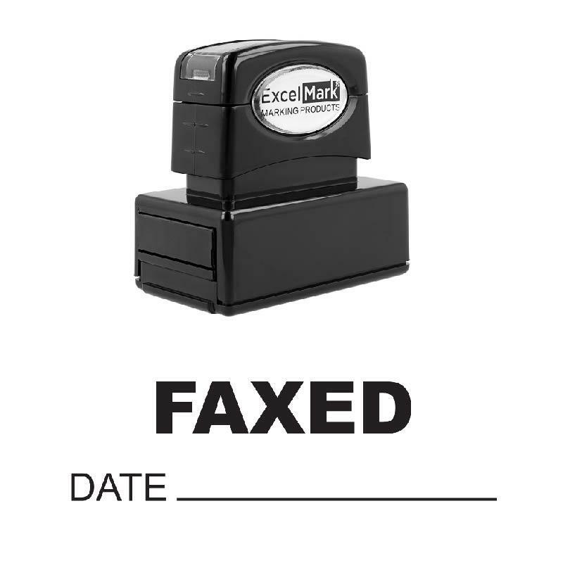 Date Line FAXED Stamp - Pre-Inked / Black | eBay